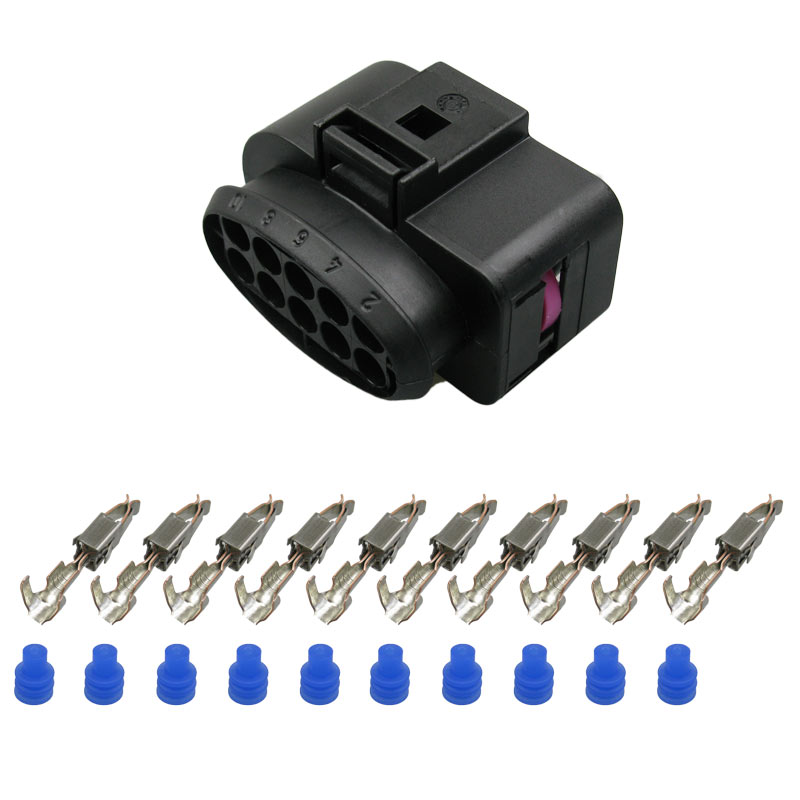 Stecker passt zu VW 1J0973735 Reparatursatz 10-pol. Buchse 0,5²-1,0² ...